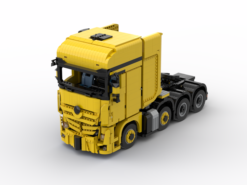 LEGO MOC Mercedes Benz 4163 actros SLT 8x4 truck by LingKong ...