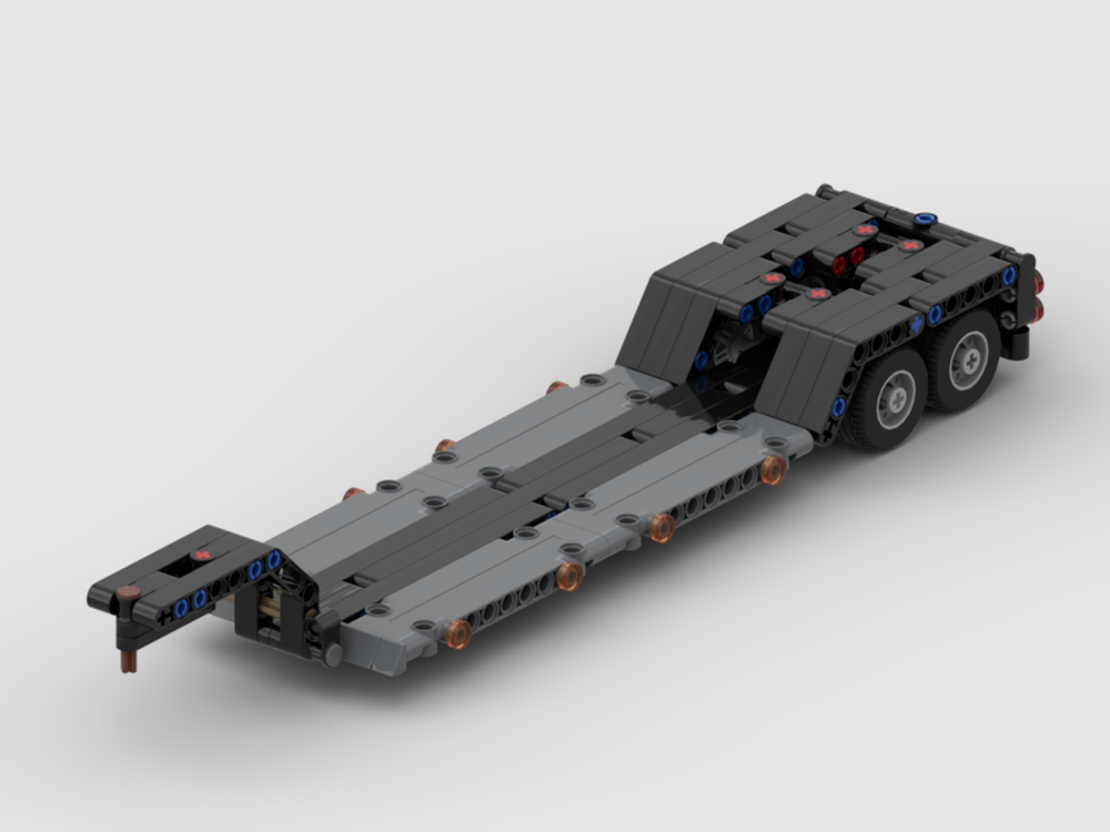 LEGO MOC Cabover truck and lowboy trailer . Mini size. by LegoTruckStop ...