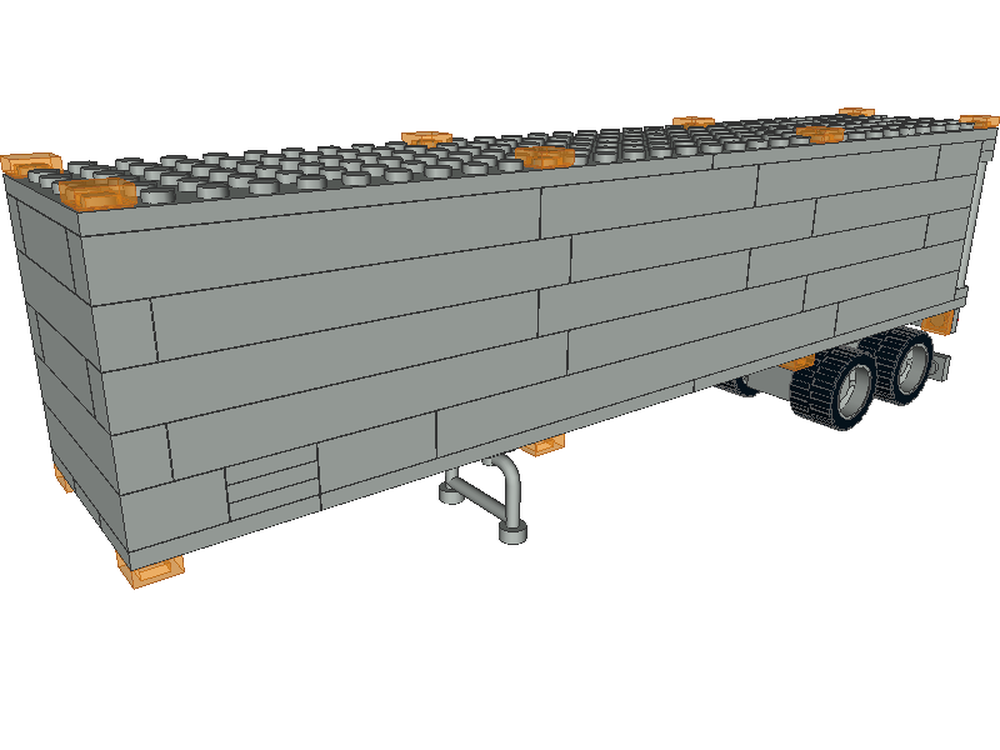 LEGO MOC 2-axle Box Trailer by Klemmbausteinmagie | Rebrickable - Build ...