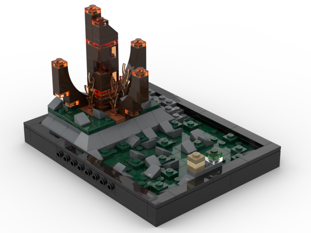 LEGO MOC Yoda and Luke burning of the Force tree by Jedi Plb ...