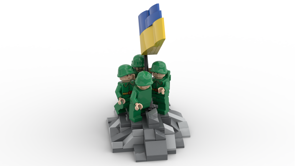 LEGO MOC Raising the flag of Ukraine by legoalfactotum | Rebrickable ...