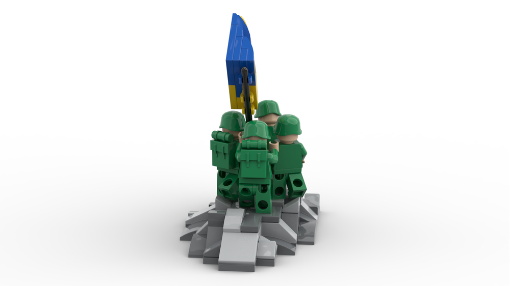 LEGO MOC Raising the flag of Ukraine by legoalfactotum | Rebrickable ...