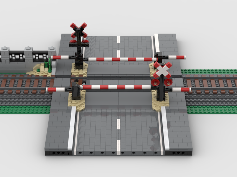 LEGO MOC Railroad Crossing by fuchs | Rebrickable - Build with LEGO