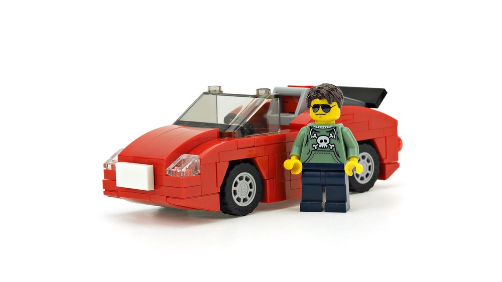 Lego Moc Red Roadster By Demarco Rebrickable Build With Lego