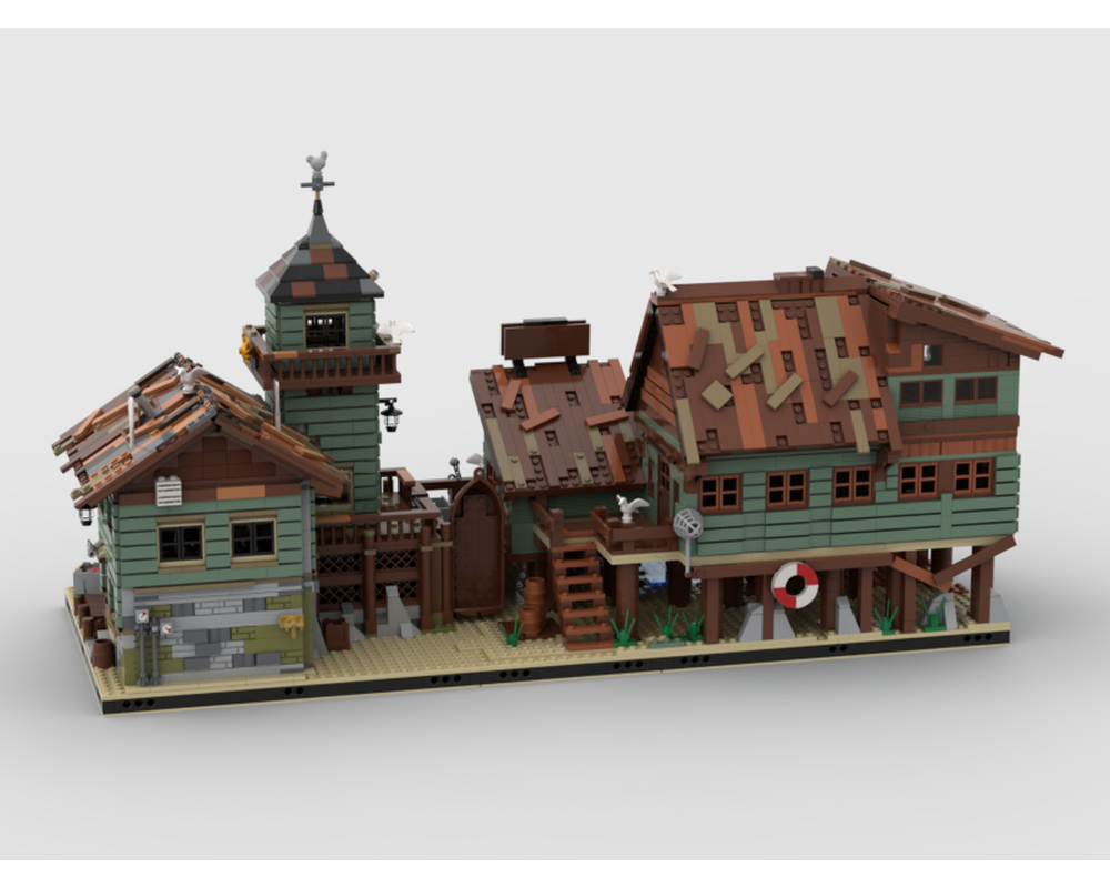 LEGO MOC Extension to the fishing store by fuchs | Rebrickable - Build ...