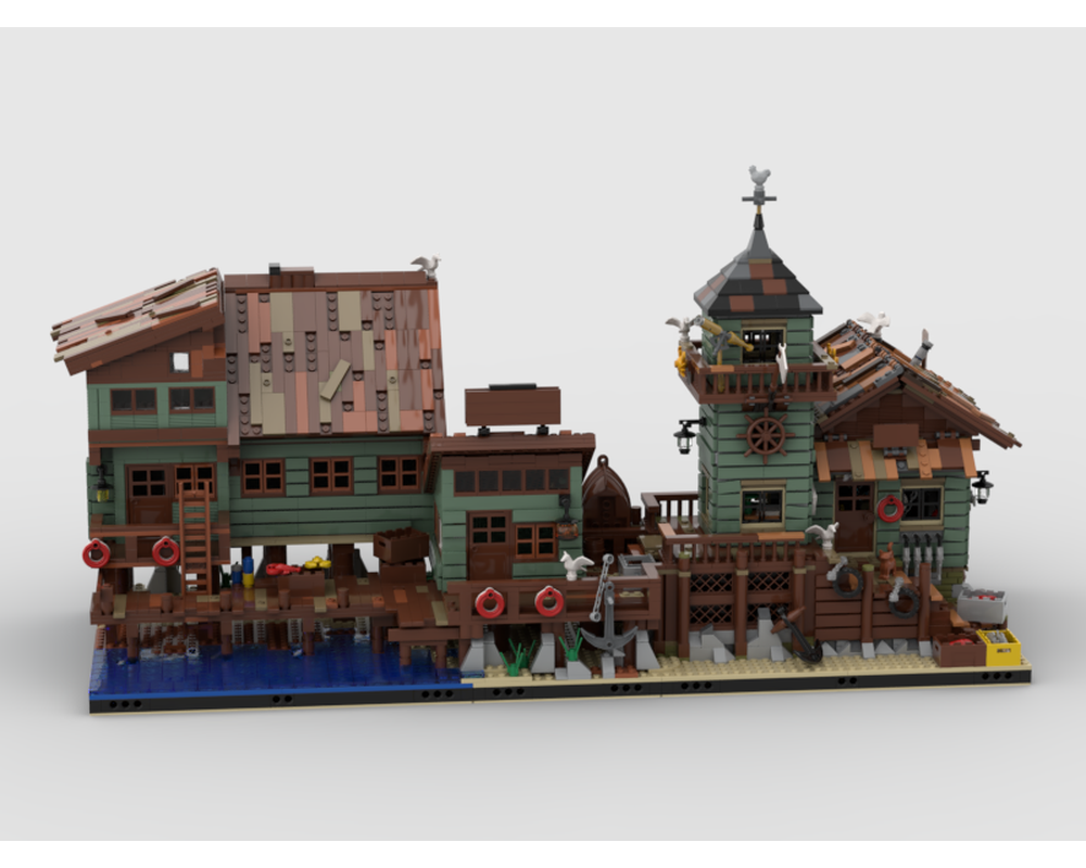 LEGO MOC Extension to the fishing store by fuchs | Rebrickable - Build ...