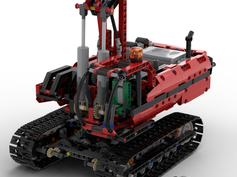 LEGO MOC-103609 Motorized Excavator by BrickRandom | Rebrickable ...