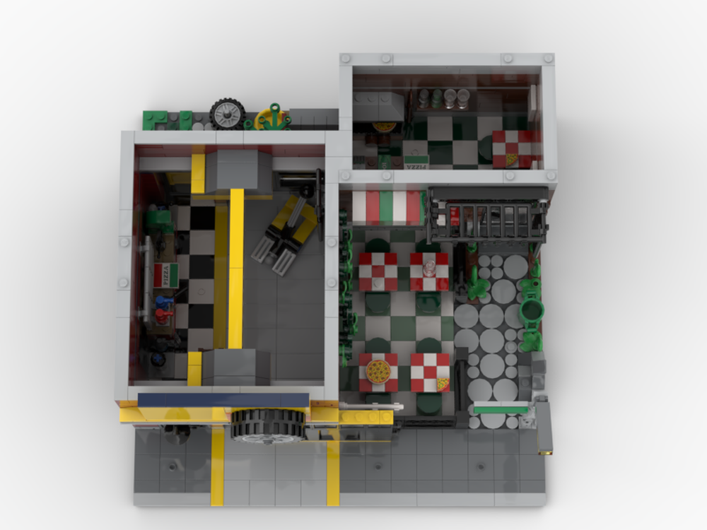 Lego Moc Modular Tuning Workshop By Legofan21 Rebrickable Build
