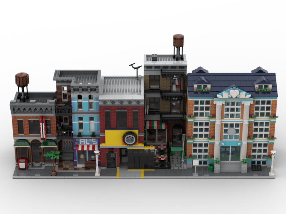 Lego Moc Modular Tuning Workshop By Legofan21 Rebrickable Build