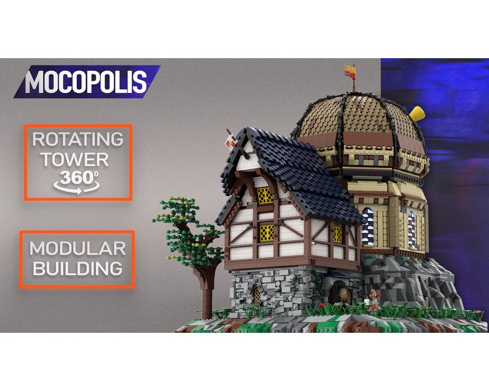 LEGO MOC Modular Medieval Observatory by MOCOPOLIS | Rebrickable ...
