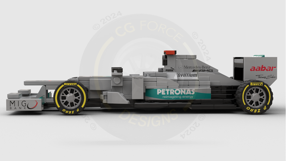 Lego Moc F1 Mercedes W03 By Cgforcedesigns Rebrickable Build With Lego