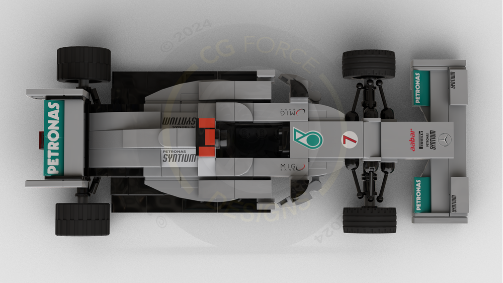 Lego Moc F1 Mercedes W03 By Cgforcedesigns Rebrickable Build With Lego