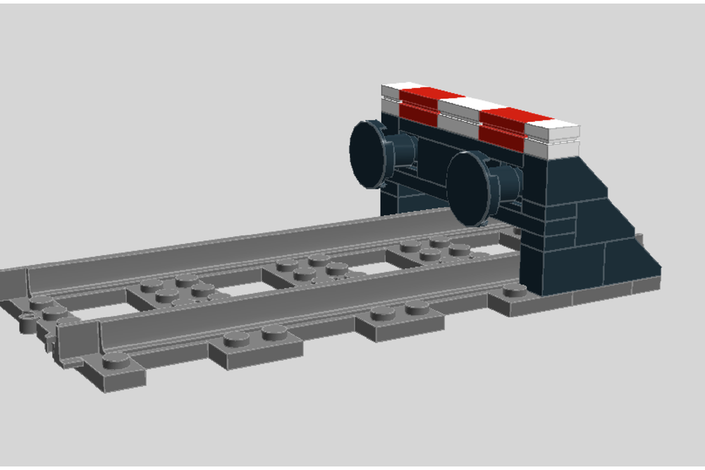 LEGO MOC Rail buffer by macfreek | Rebrickable - Build with LEGO