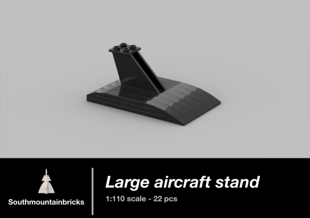 LEGO MOC Large aircraft stand [1:110 scale] by Southmountainbricks ...