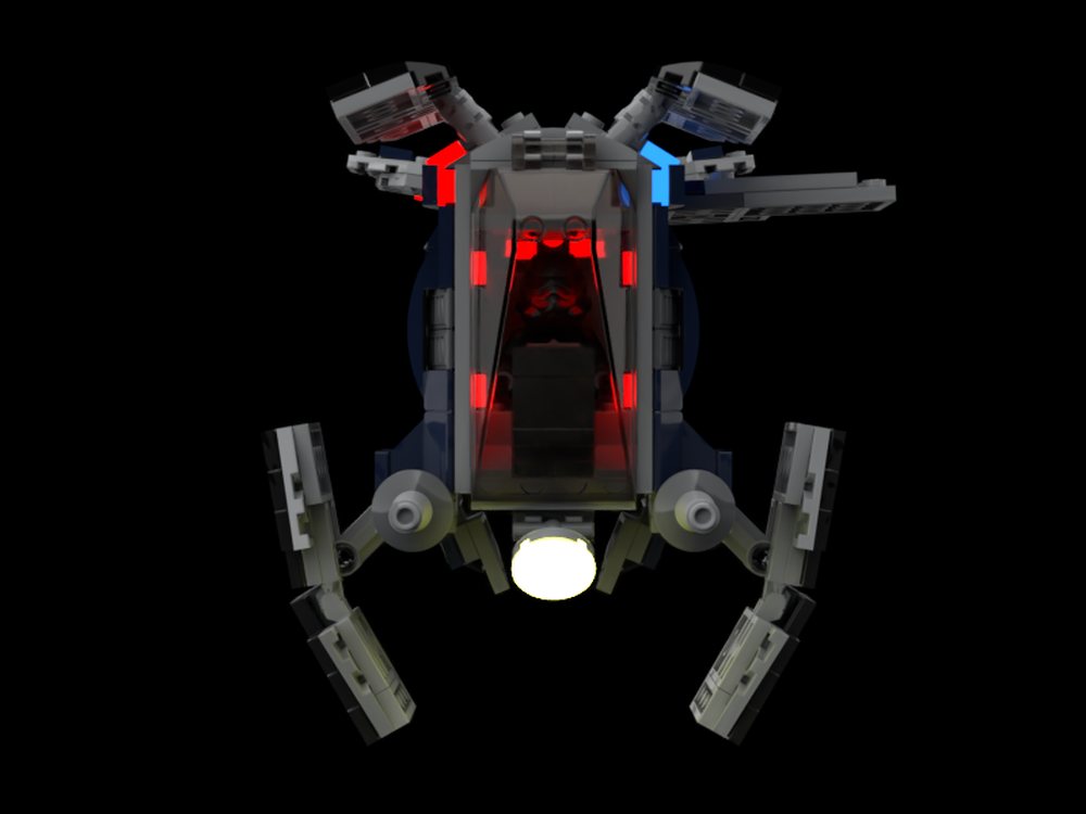 Lego Moc Republic Police Gunship By Lswfiend Rebrickable Build With