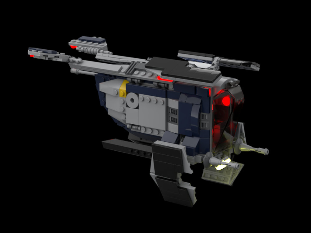 Lego Moc Republic Police Gunship By Lswfiend Rebrickable Build With
