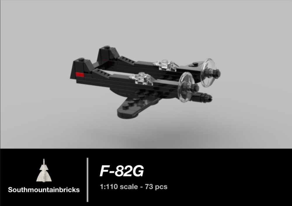 LEGO MOC F-82G [1:110 scale] by Southmountainbricks | Rebrickable ...