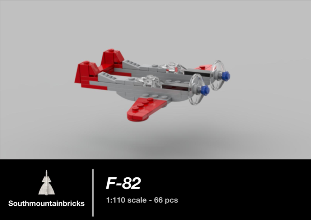LEGO MOC F-82 [1:110 scale] by Southmountainbricks | Rebrickable ...