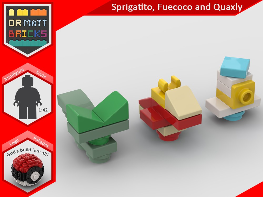 LEGO MOC Sprigatito, Fuecoco and Quaxly by DrMattBricks | Rebrickable ...