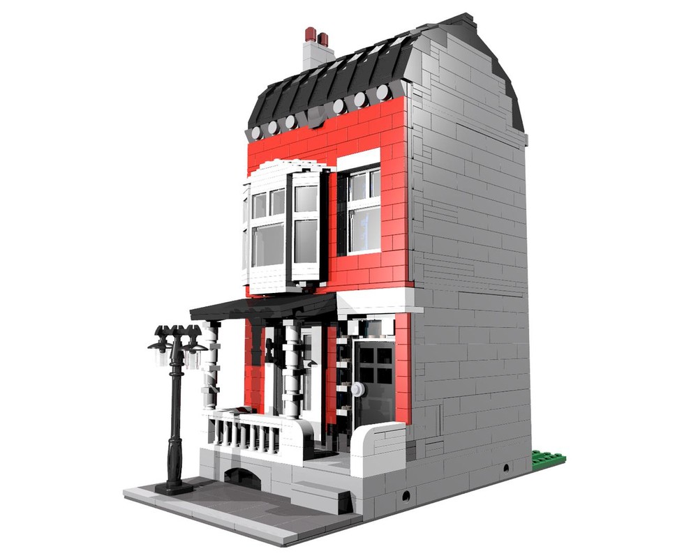 LEGO MOC Red Town House by Berth | Rebrickable - Build with LEGO