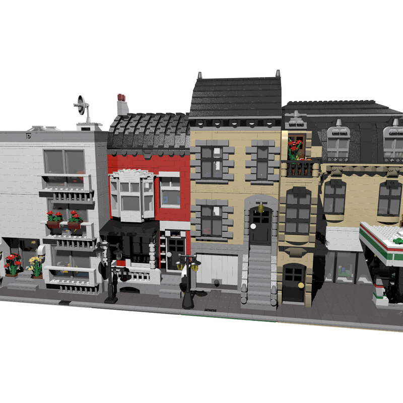 LEGO MOC Red Town House by Berth | Rebrickable - Build with LEGO