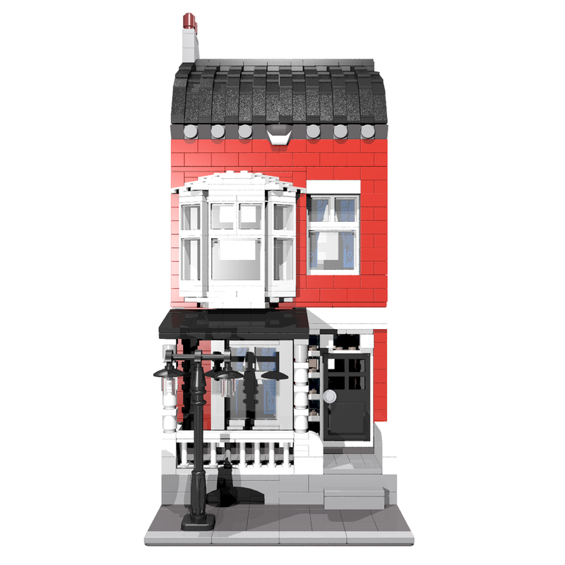LEGO MOC Red Town House by Berth | Rebrickable - Build with LEGO