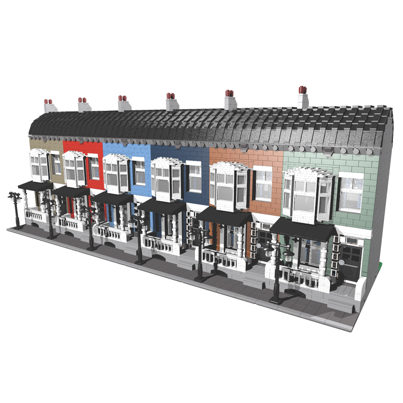 LEGO MOC Red Town House by Berth | Rebrickable - Build with LEGO