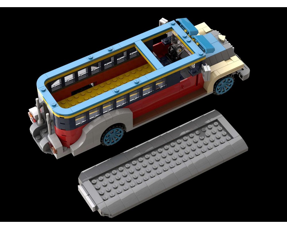 Lego Moc Old Bus By Michir Rebrickable Build With Lego