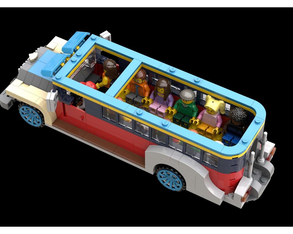 Lego Moc Old Bus By Michir Rebrickable Build With Lego