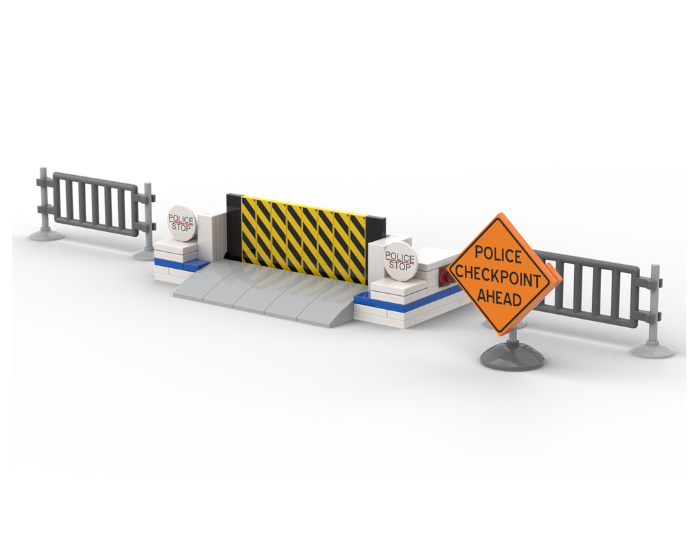 LEGO MOC Police Checkpoint Barrier by nor-cal customs | Rebrickable ...