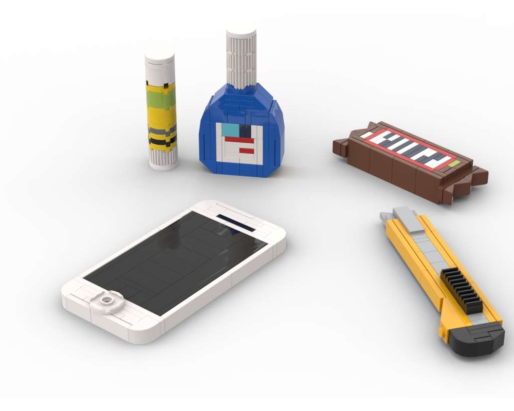 LEGO MOC IPhone, Glue Stick, Whiteout, Box cutter & snickers!!! by ...