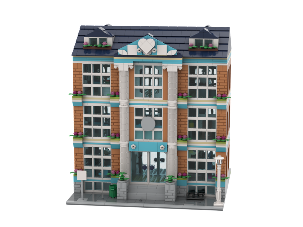 LEGO MOC Modular School by Legofan21 | Rebrickable - Build with LEGO