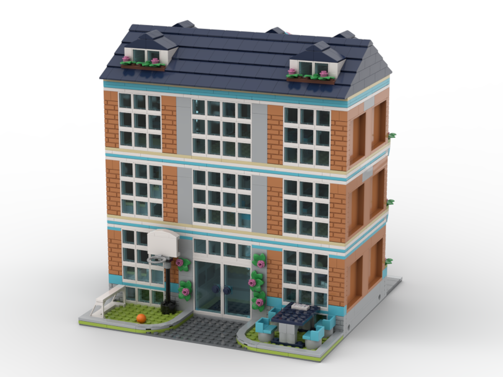 LEGO MOC Modular School by Legofan21 | Rebrickable - Build with LEGO