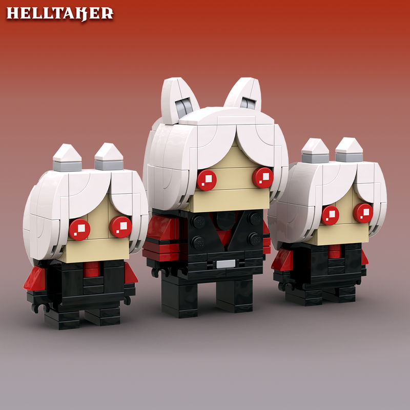 LEGO MOC Helltaker Brickheadz | Cerberus by SnuggleBrick | Rebrickable ...