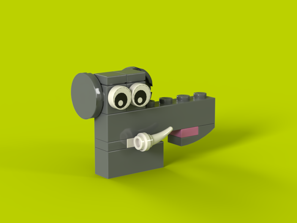 LEGO MOC Elefant profile by Oldschool | Rebrickable - Build with LEGO