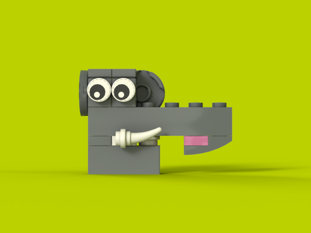 LEGO MOC Elefant profile by Oldschool | Rebrickable - Build with LEGO