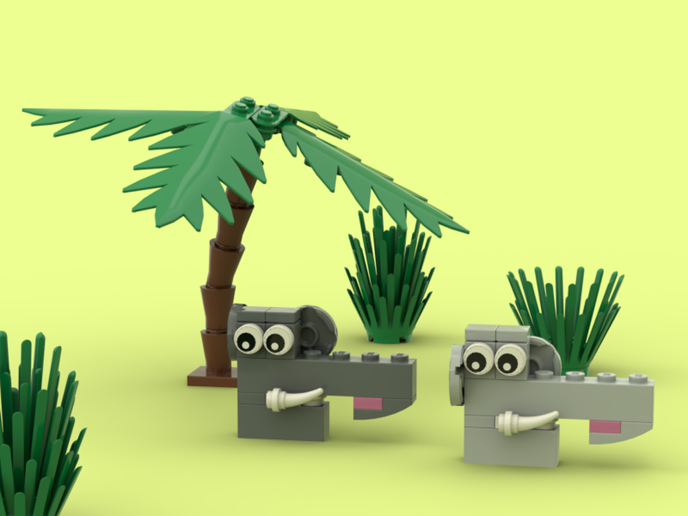 LEGO MOC Elefant profile by Oldschool | Rebrickable - Build with LEGO