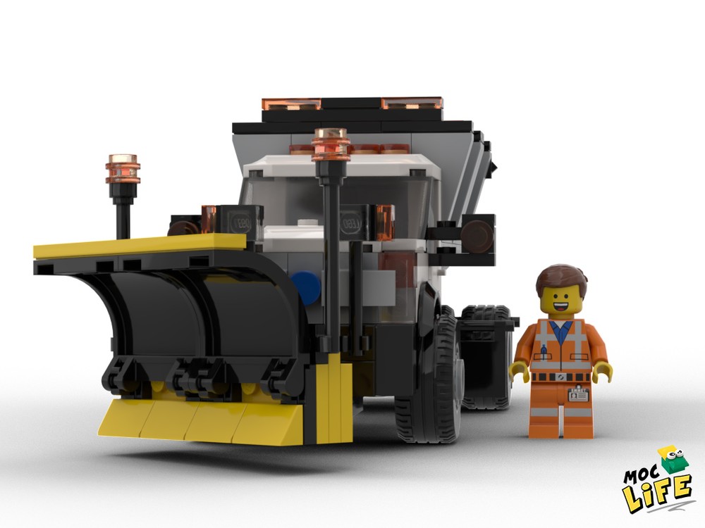 Lego Moc Ford F 450 Regular Cab Dually Snowplow Sander By Moclife