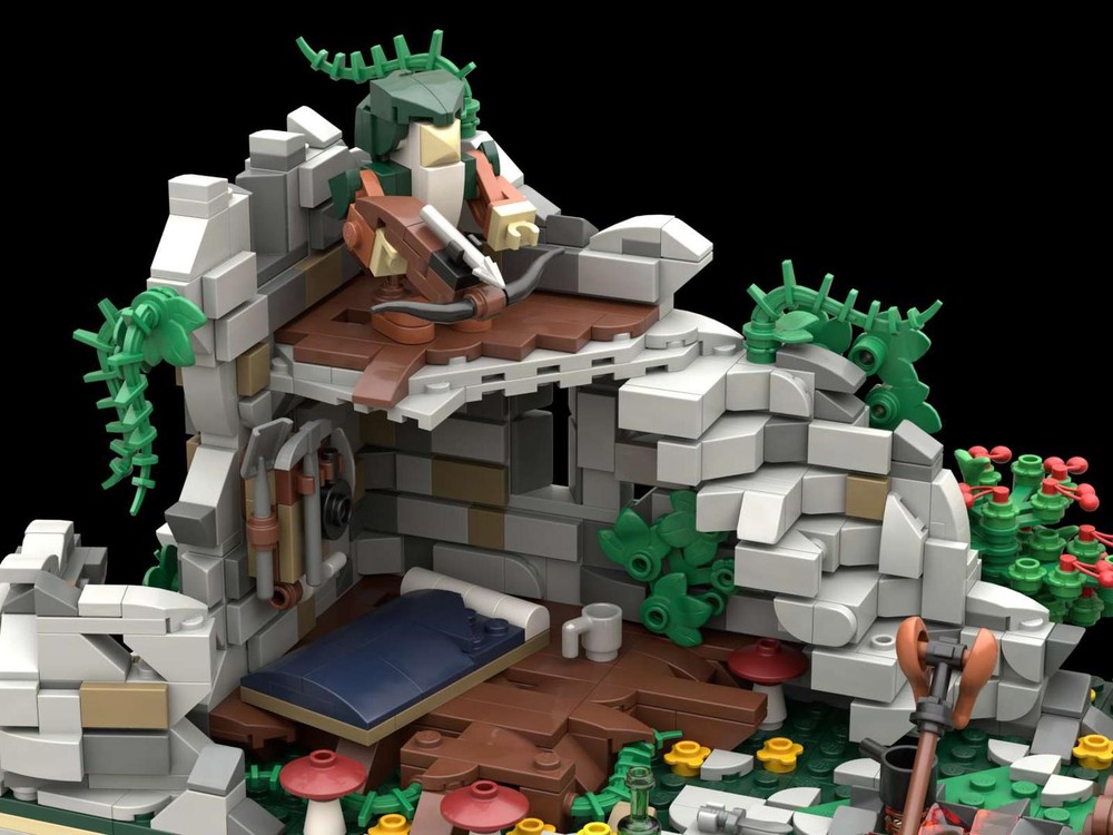 LEGO MOC Dwarf hunter at his camp by the ruin by dariusdrum ...