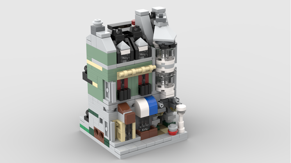 Lego Moc Mini Modular 10185 Green Grocer By Christromans Rebrickable