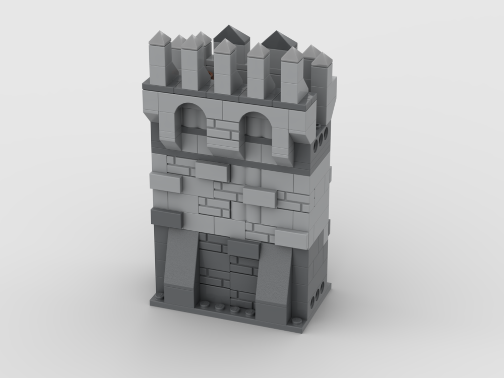 LEGO MOC Modular Wall by Fantasts | Rebrickable - Build with LEGO