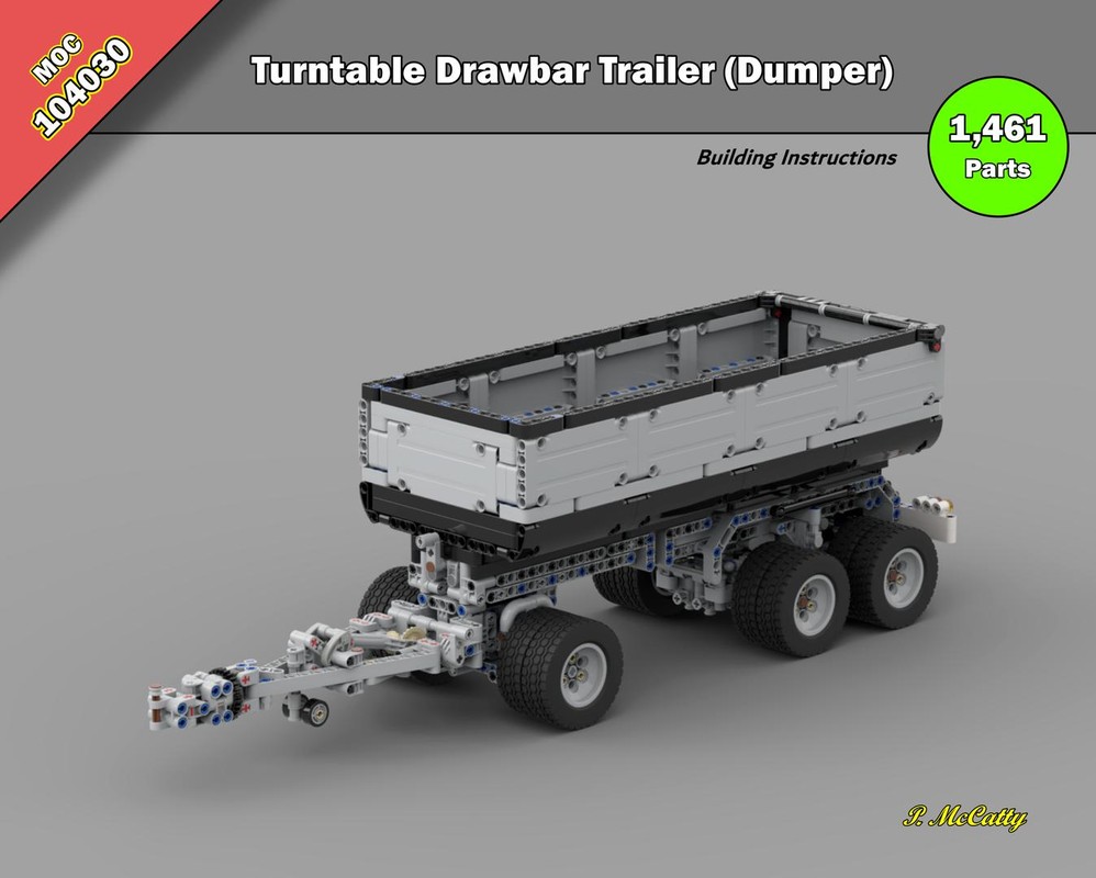 LEGO MOC Turntable Drawbar Trailer (Dumper) by @McCatty_TECH ...
