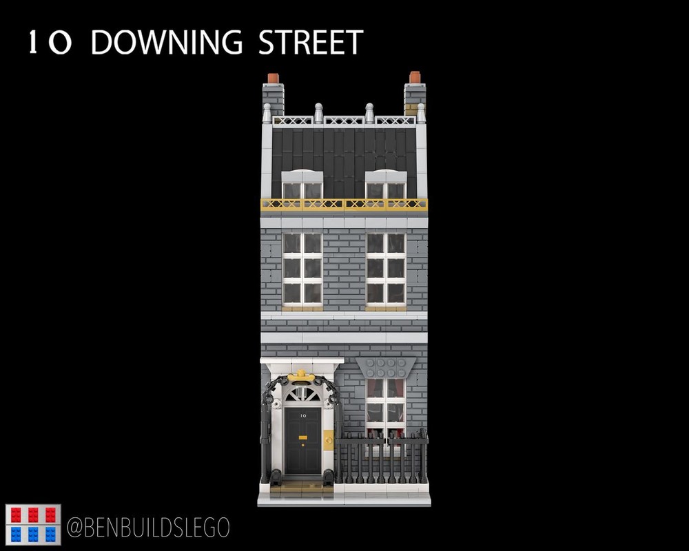 LEGO MOC Modular 10 Downing Street by benbuildslego | Rebrickable ...