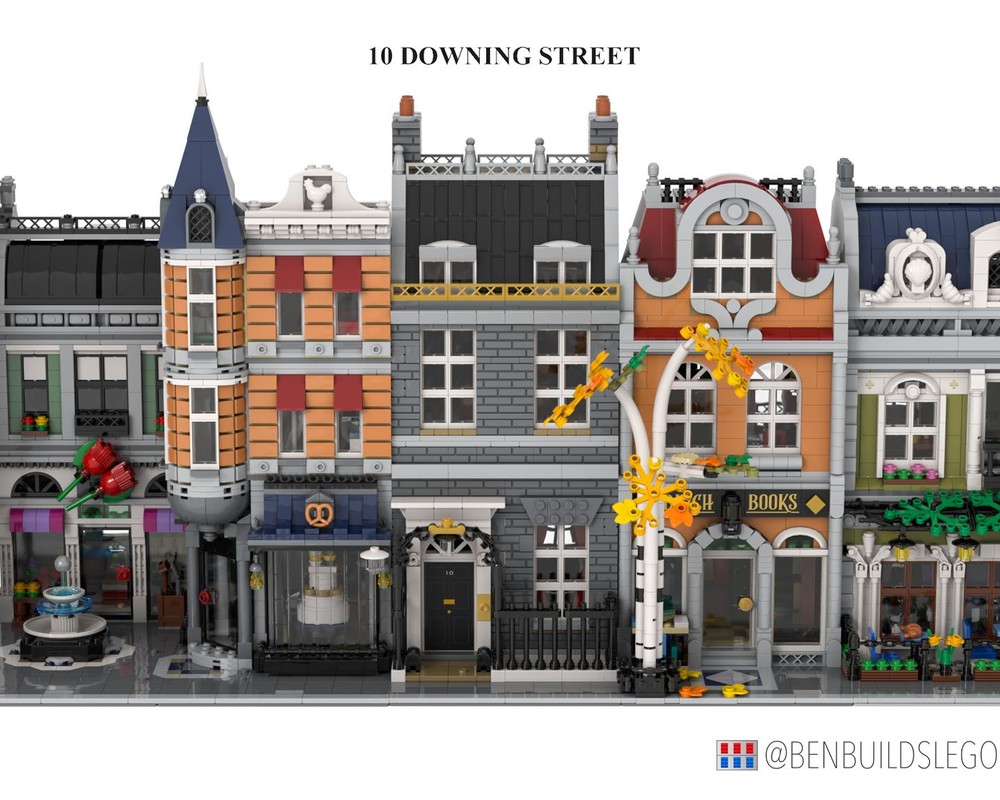 LEGO MOC Modular 10 Downing Street by benbuildslego | Rebrickable ...