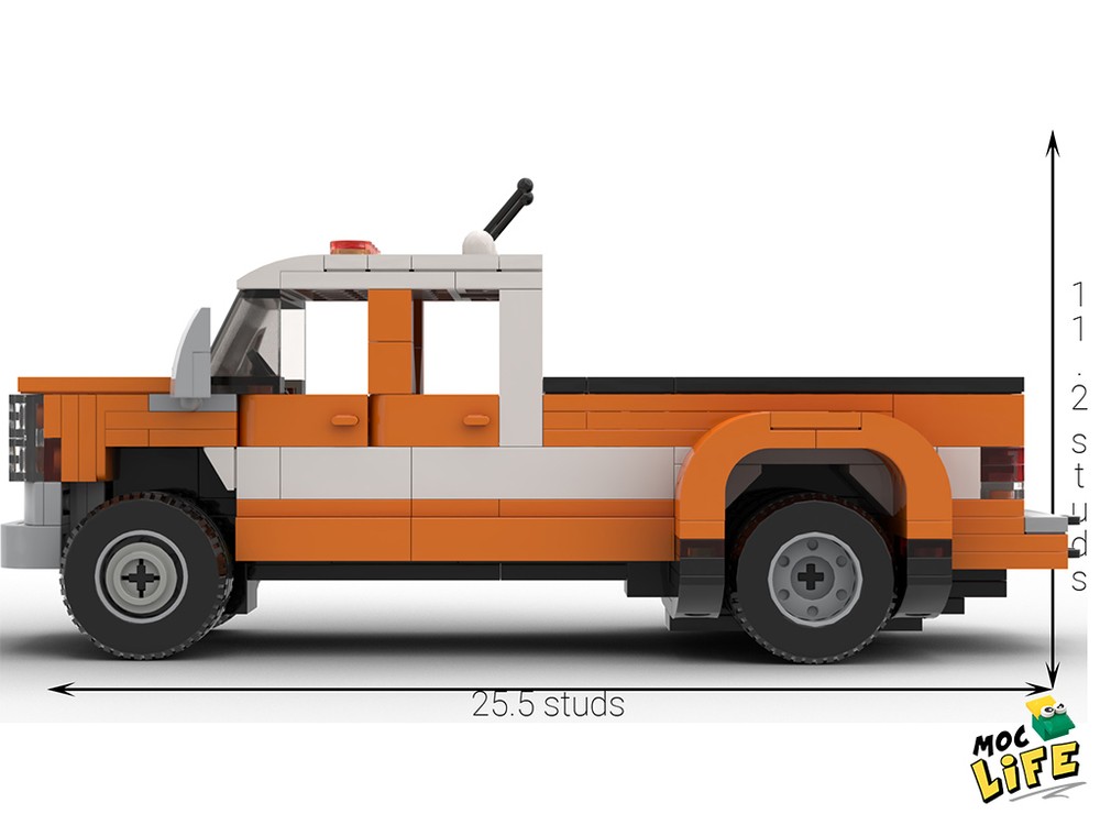 LEGO MOC Chevrolet Silverado quad cab dually square body by MocLife ...