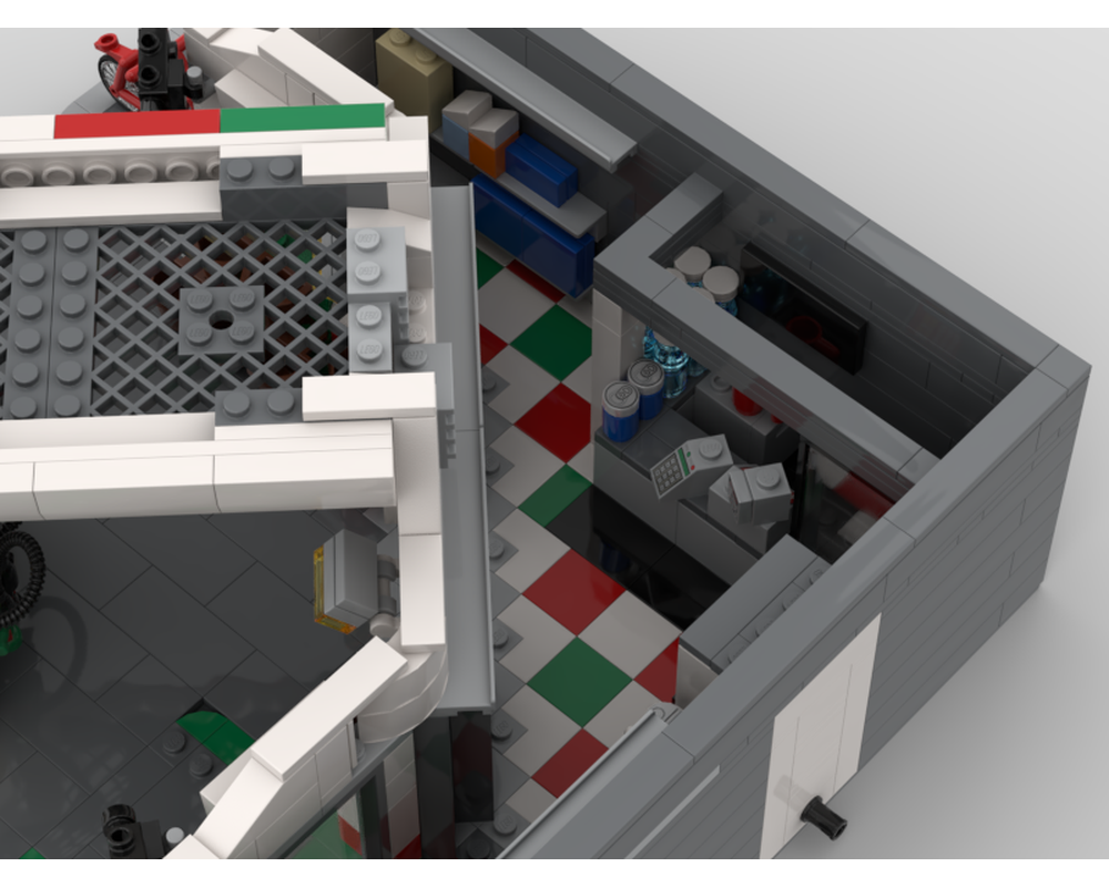 LEGO MOC Modular 60132 Service Station by jameshigson0512 | Rebrickable ...