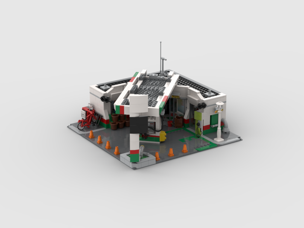 LEGO MOC Modular 60132 Service Station by jameshigson0512 | Rebrickable ...