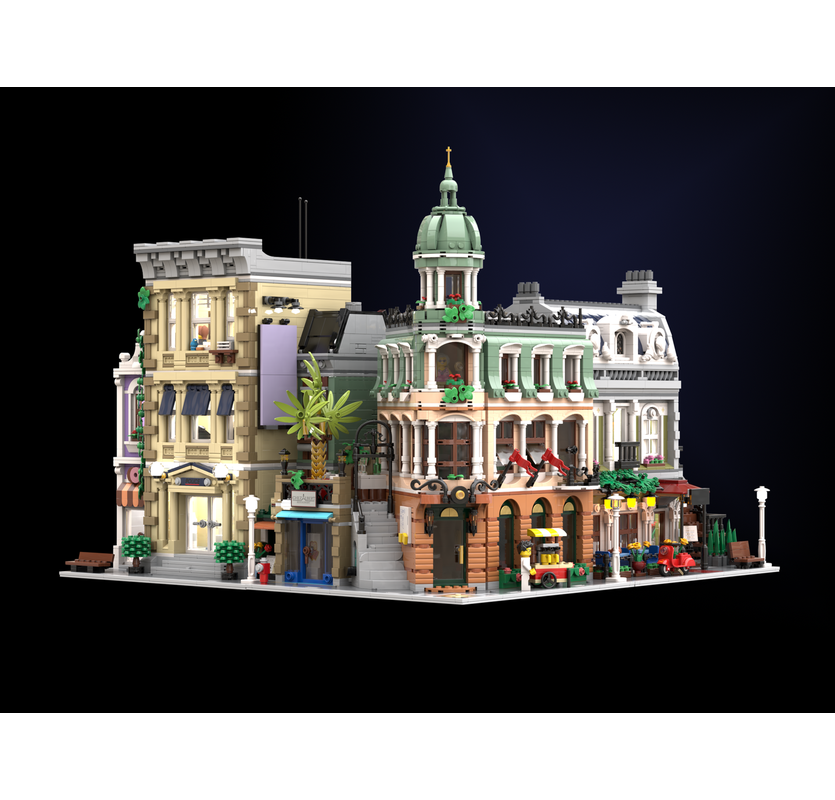 LEGO MOC Raised Dome for 10297 Boutique Hotel by Fanpeixi | Rebrickable ...