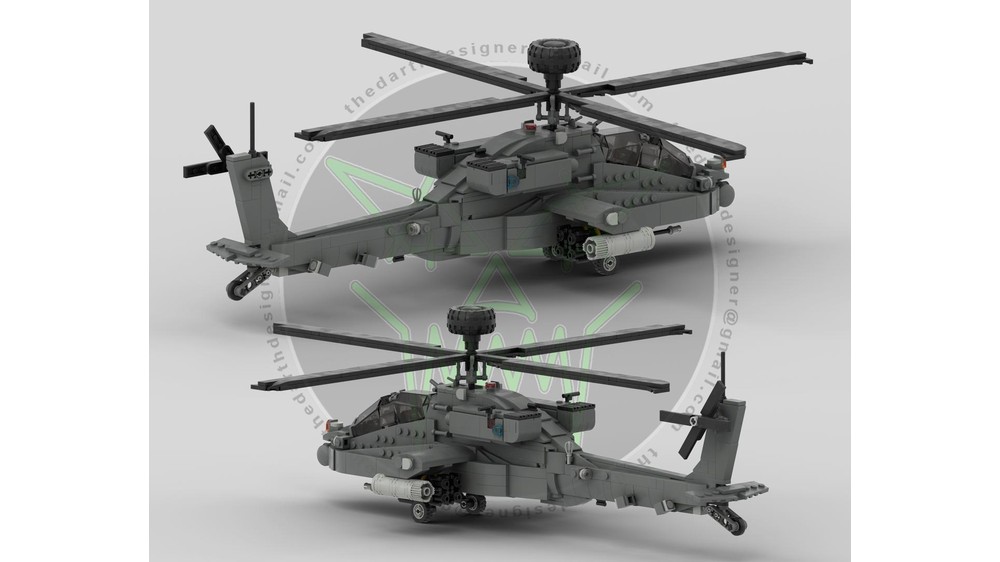 LEGO MOC Boeing AH-64 APACHE | 1:35 Scale by DarthDesigner ...