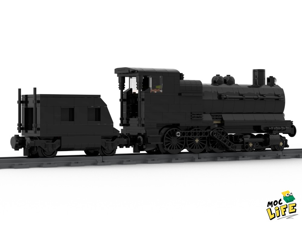 LEGO MOC Steam locomotive by MocLife | Rebrickable - Build with LEGO